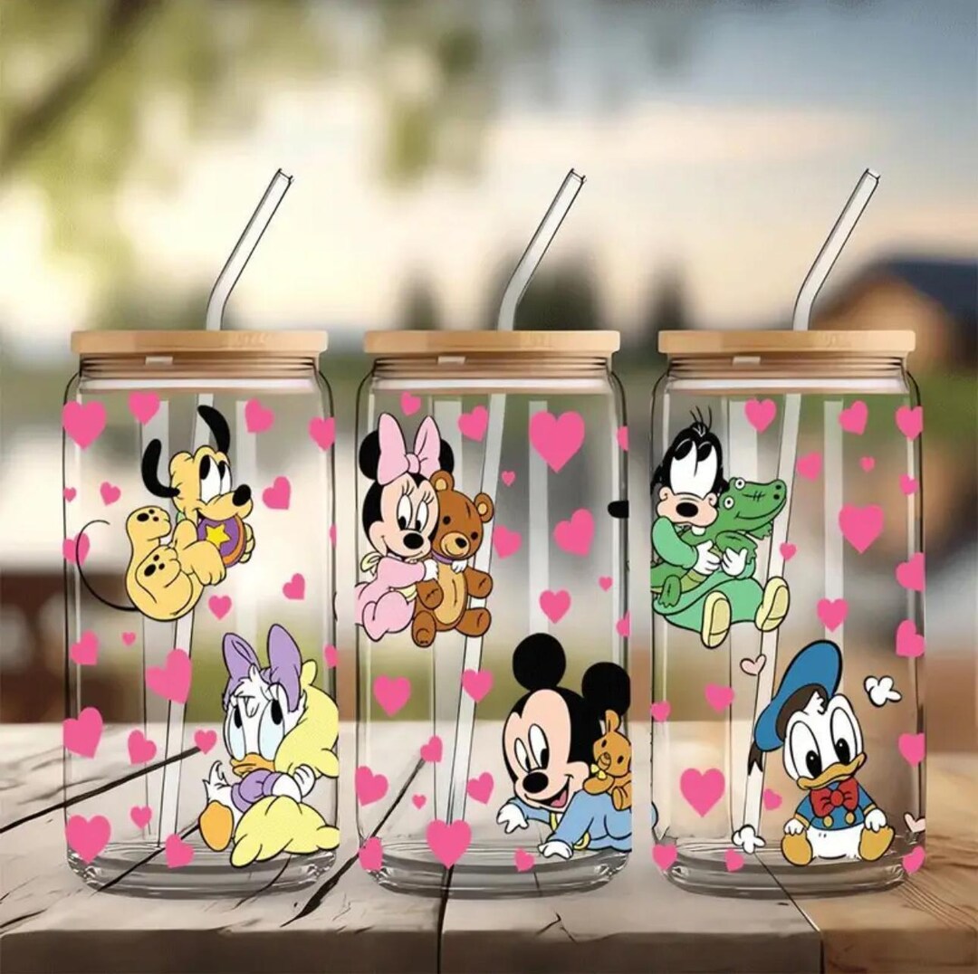 Disney Mickey and Friend's Baby Mason Jar - Etsy