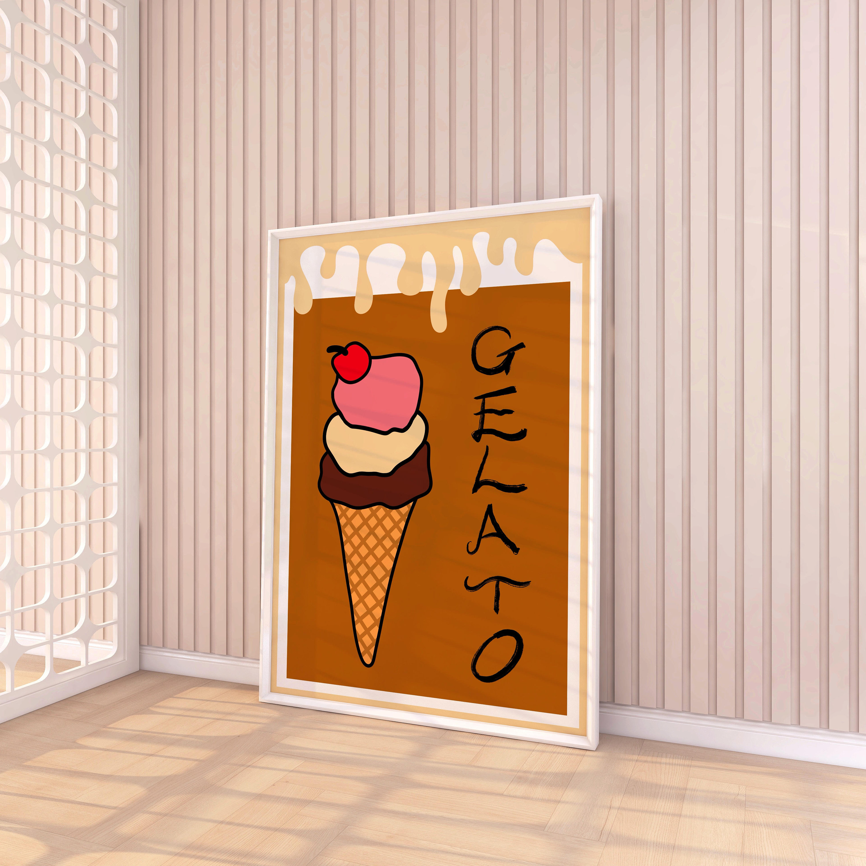 Gelato Art Print - Etsy