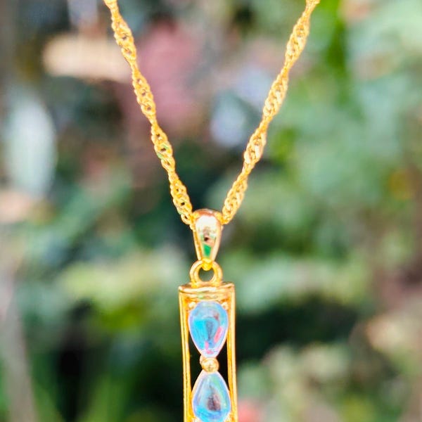 Hourglass Necklace - Etsy