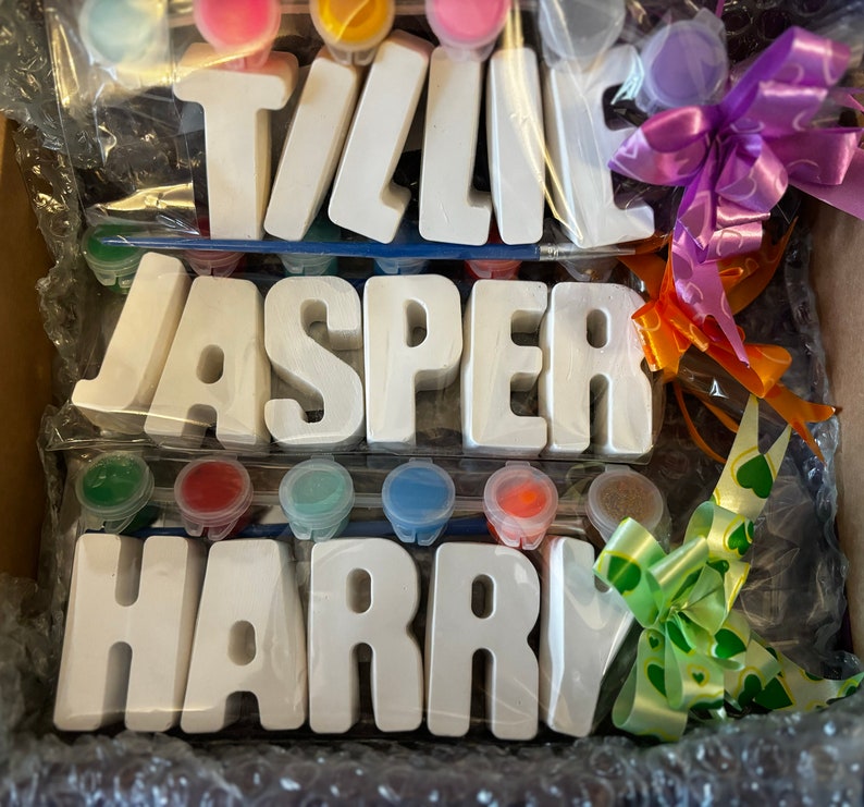 Personalised Names, Party Favour, Personalised Box, Personalised Paint ...