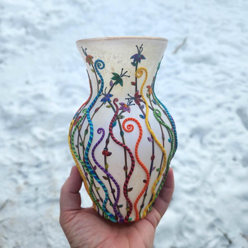 Polymer Clay Vase - Etsy
