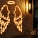 Angel Wings Neon Sign, Angel Sign, Party Decor, Party Backdrop, Bedroom ...