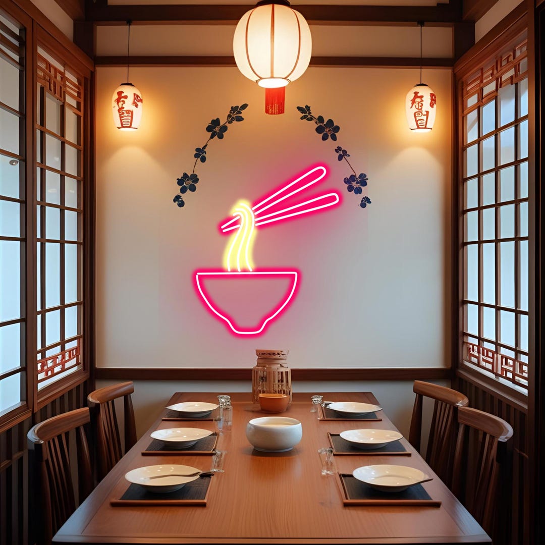 Ramen Neon Sign, Noodle Neon Light, Japanese Food Neon, Asian ...