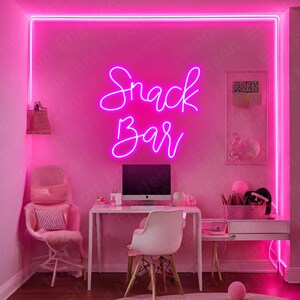 Snack Bar Neon Sign, Christmas Gift, Snack Neon Sign, Custom Neon Sign ...