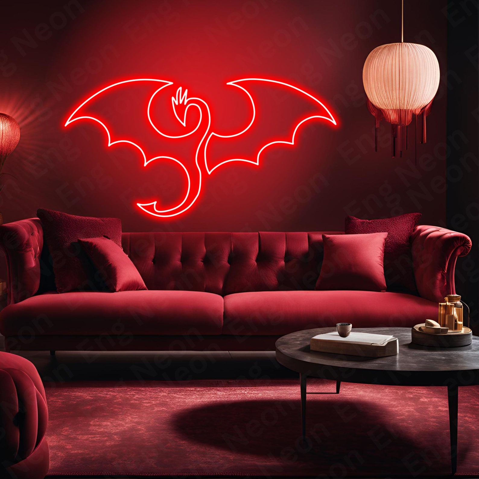 Dragon Neon Sign, Flying Dragon Neon, Christmas Gift, Game Room Decor ...