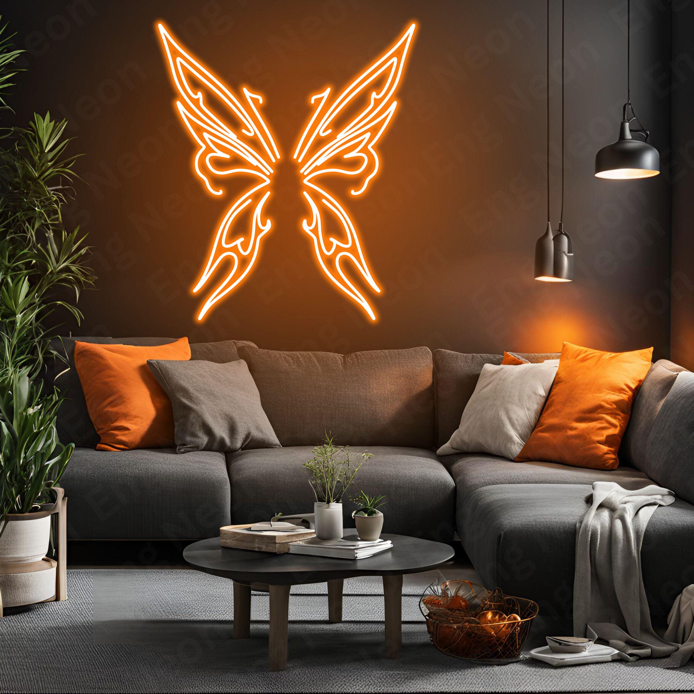 Fairy Wings Neon Sign, Christmas Gift, Personalized Gift, Kids Room ...