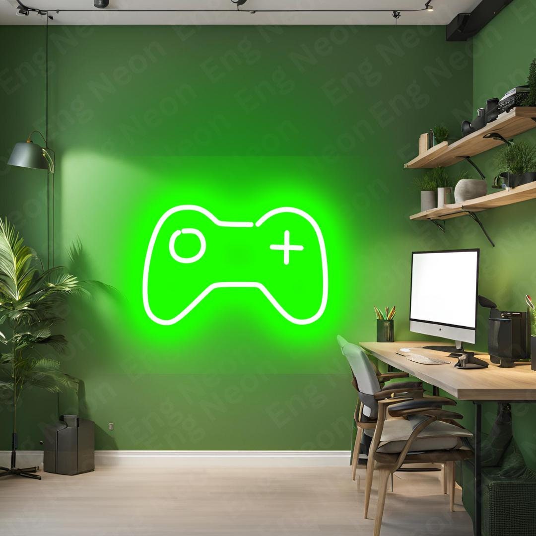 Retro Joystick Neon Light, Christmas Gift, Joystick Neon Light, Gamepad ...