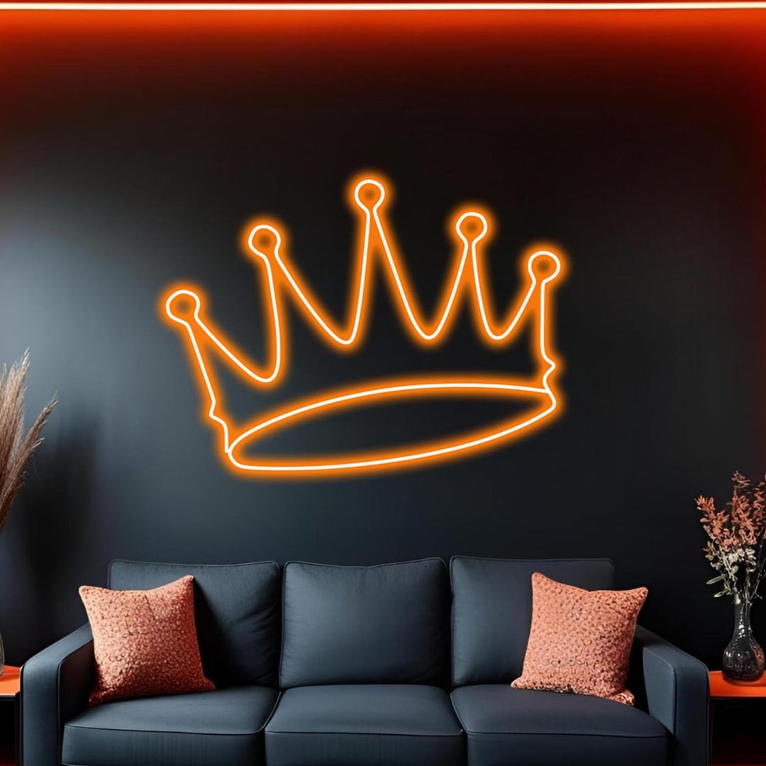 Crown Neon Sign, King Room Neon Decor, Queen Wall Light, Royal LED Wall ...
