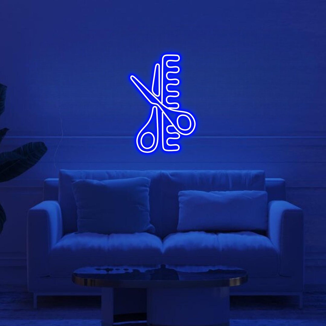 Barber Shop Neon Sign, Hair Studio Neon Sign, Hair Cut Neon Sign ...