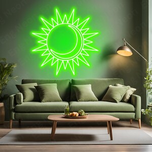 Sun and Moon Neon Sign, Christmas Gift, Personalized Gift, Sunshine ...