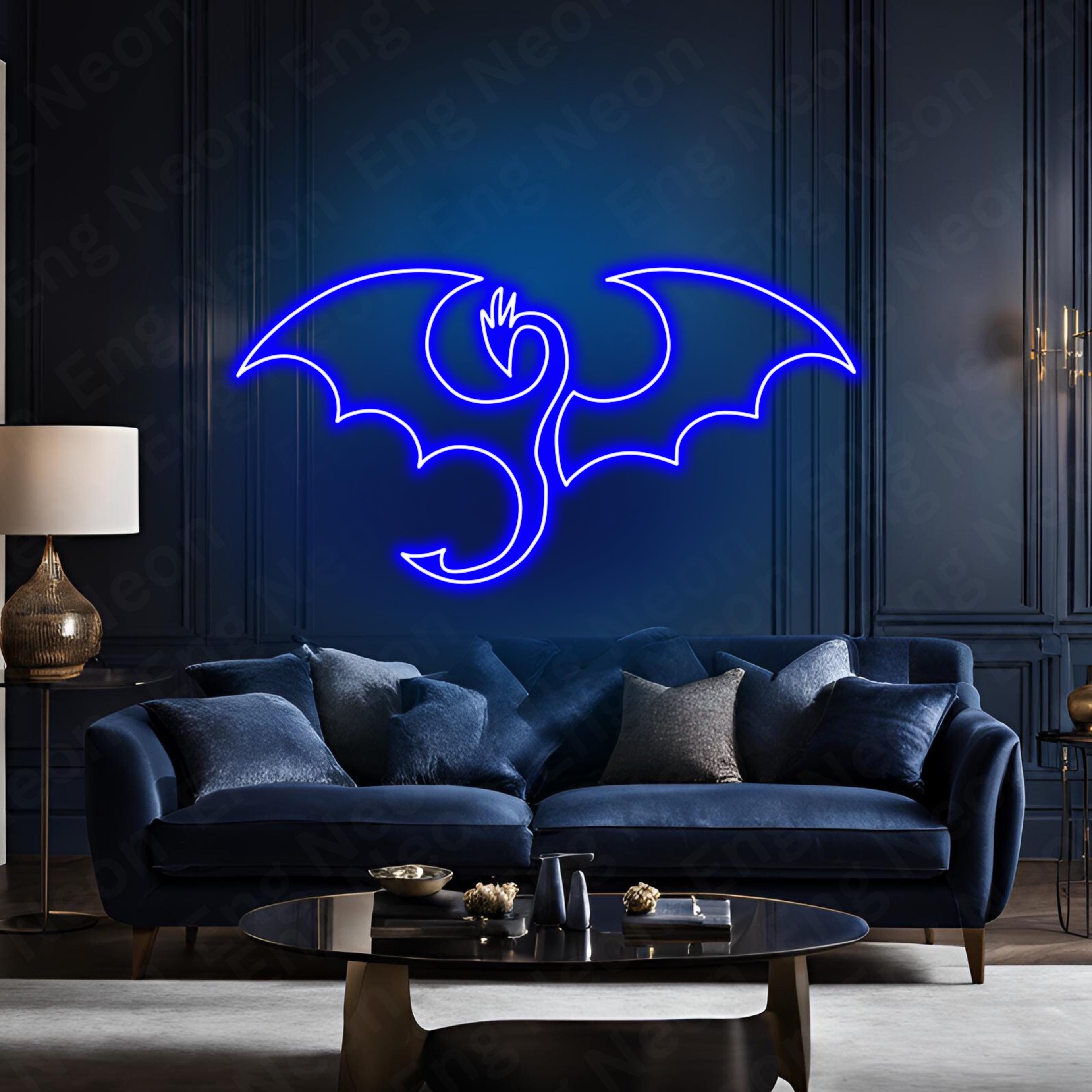 Dragon Neon Sign, Flying Dragon Neon, Christmas Gift, Game Room Decor ...