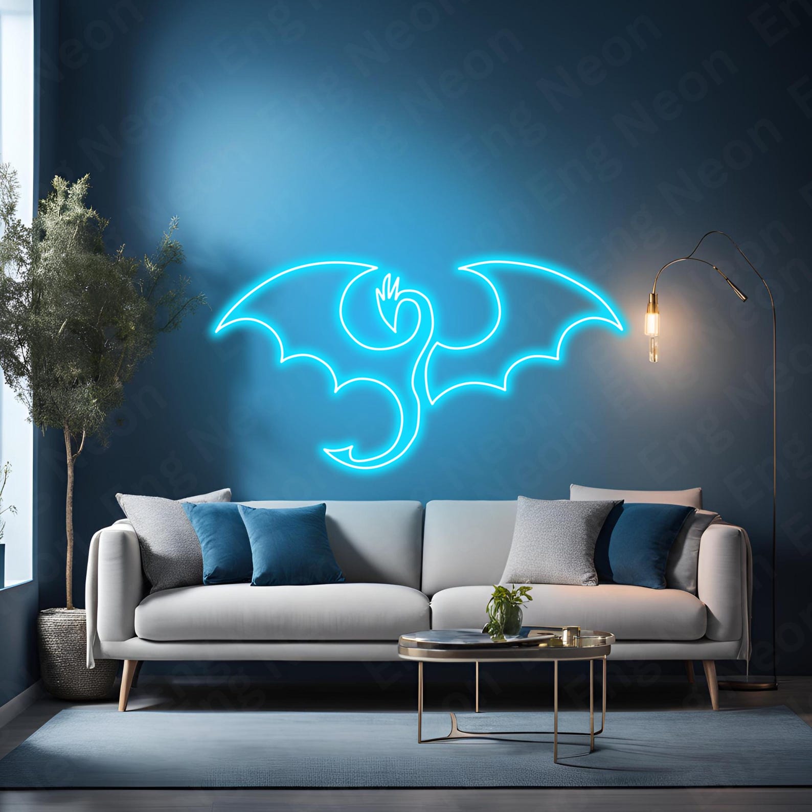 Dragon Neon Sign, Flying Dragon Neon, Christmas Gift, Game Room Decor ...