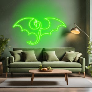 Dragon Neon Sign, Flying Dragon Neon, Christmas Gift, Game Room Decor ...