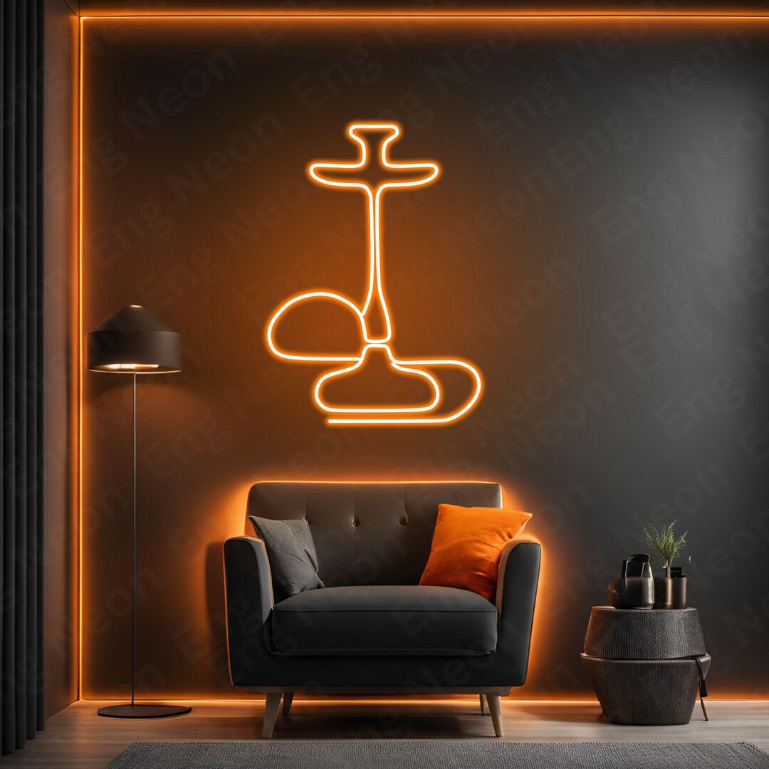 Shisha Neon Led Sign, Hookah Lounge Light Sign, Cafe Wall Decor, Shisha ...