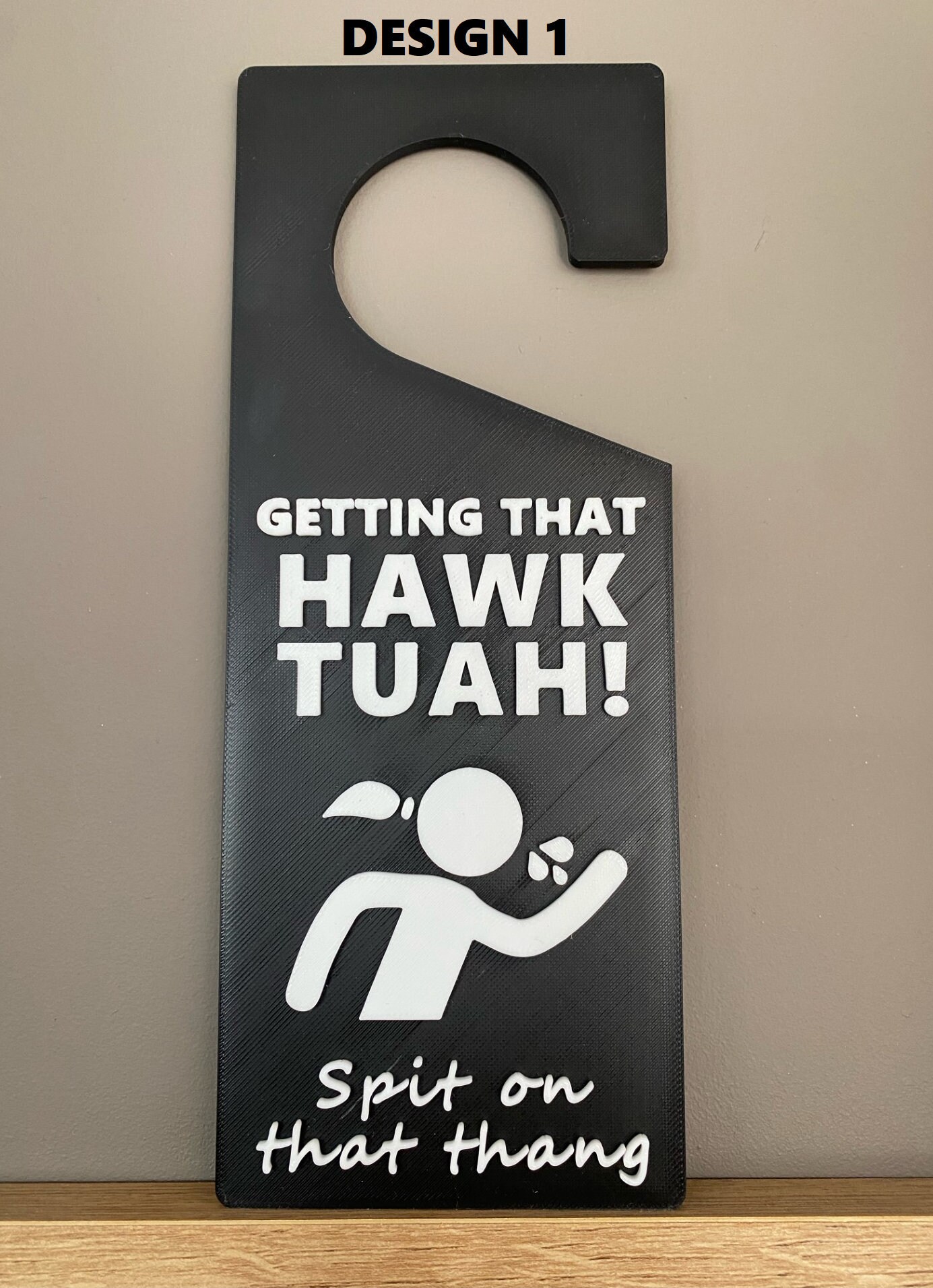 Hawk Tuah Spit on That Thang Tiktok Funny Door Sign Door Hanger 3D ...