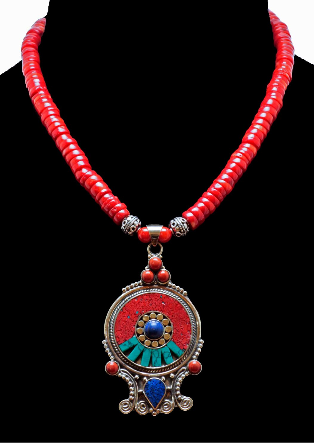 Nepali Sun and Rain Necklace | Etsy