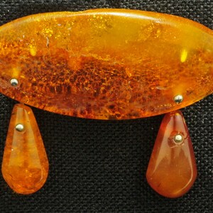 Antique Genuine Baltic Amber Brooch Private Collection - Etsy