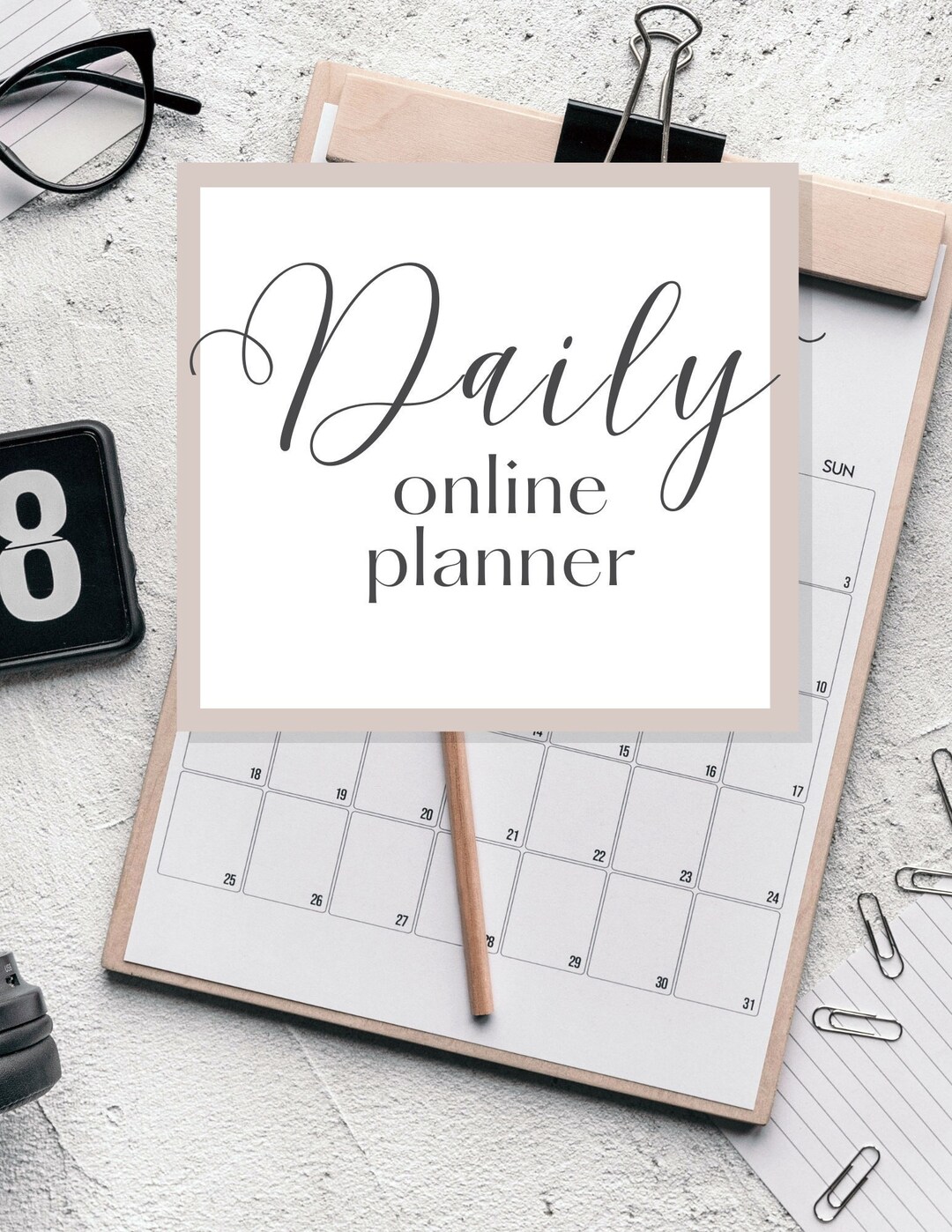 1-page Daily Planner Printable: Stay Organized & Track Your Important ...
