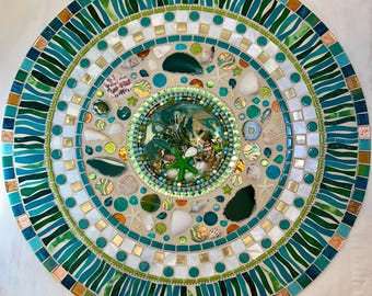 24 Large Steampunk Octopus Stained Glass Mixed Media Mosaic Wall Art - Etsy