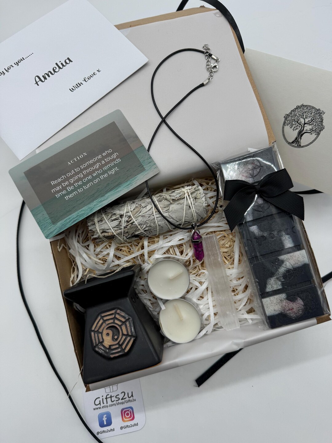 Spiritual Gift Set-intention-meditation-vegan-birthday Gift-witchy Gift ...