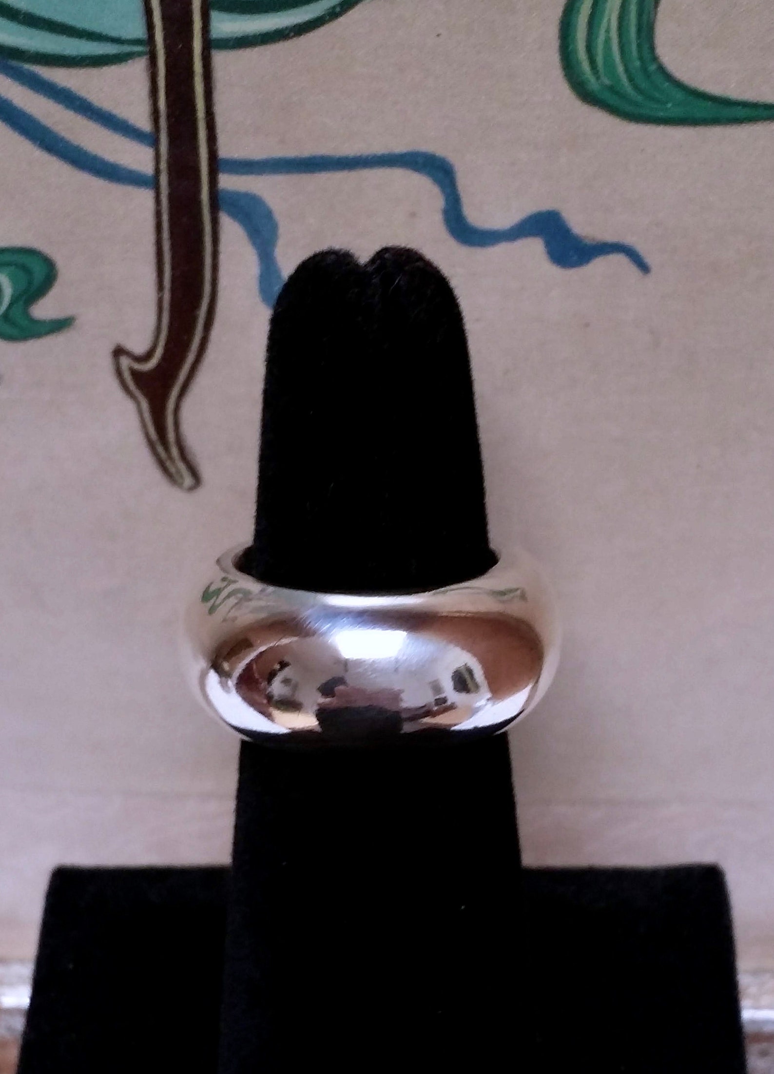 Super Big Silver Band Ring - Etsy