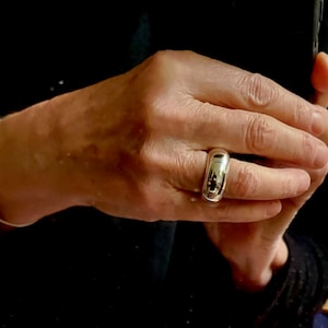 Super Big Silver Band Ring - Etsy