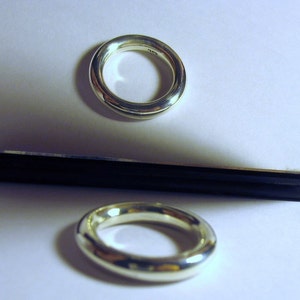 Big Round Silver Ring - Etsy