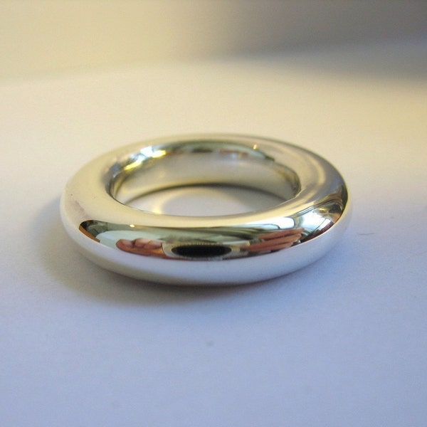 Big Silver Ring - Etsy