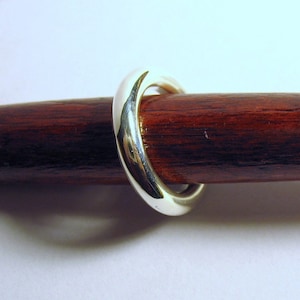Big Round Silver Ring - Etsy