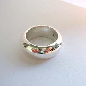 Super Big Silver Band Ring - Etsy