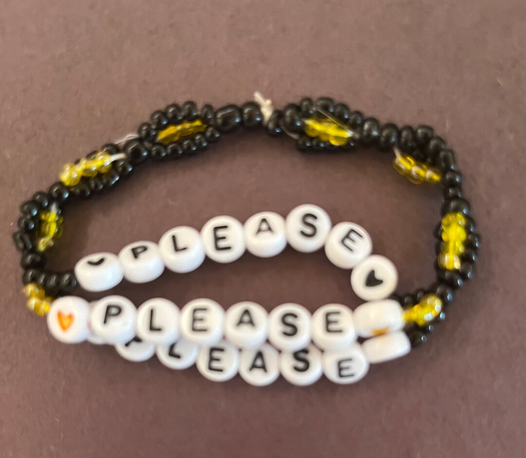 Sabrina Carpenter Please Please Please 3 Strand Seed Bead Friendship ...