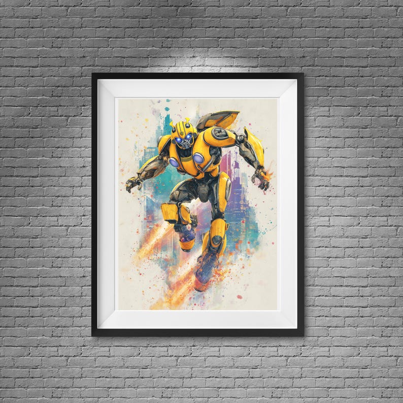 Transformers Posters, Set of 3 Watercolor Posters, Digital Download ...