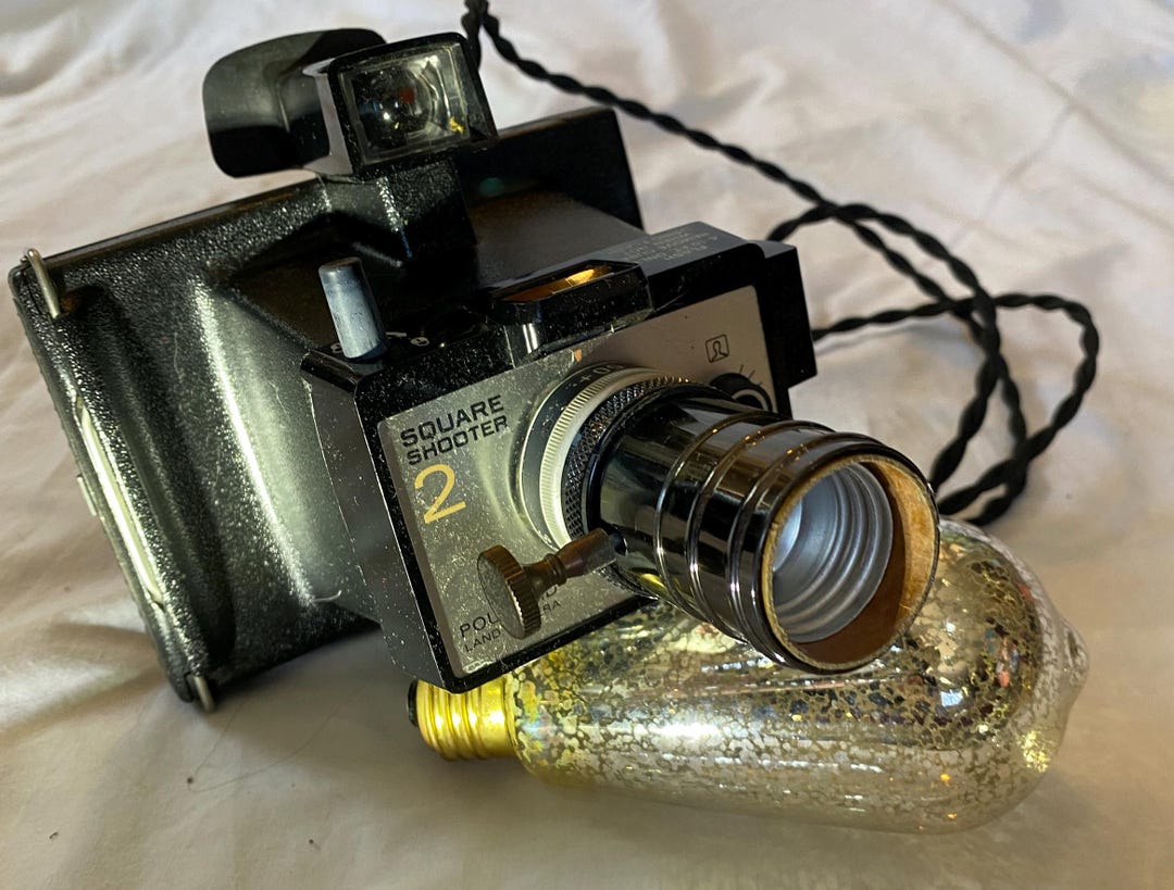 Vintage Camera Desk Lamp - Etsy