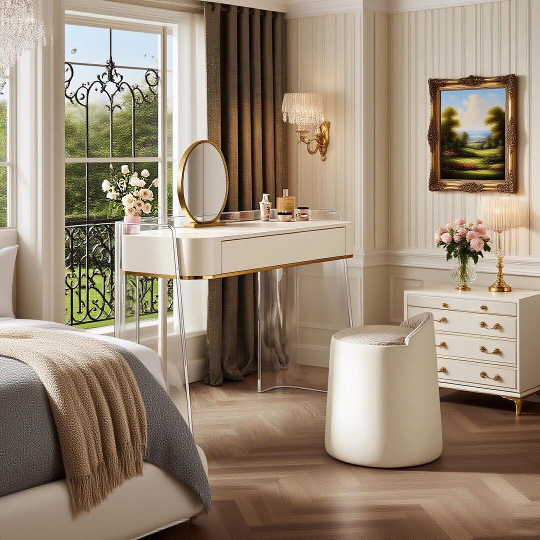 Luxury Dressing Table，acrylic Creative Furniture，free Shipping and Free ...