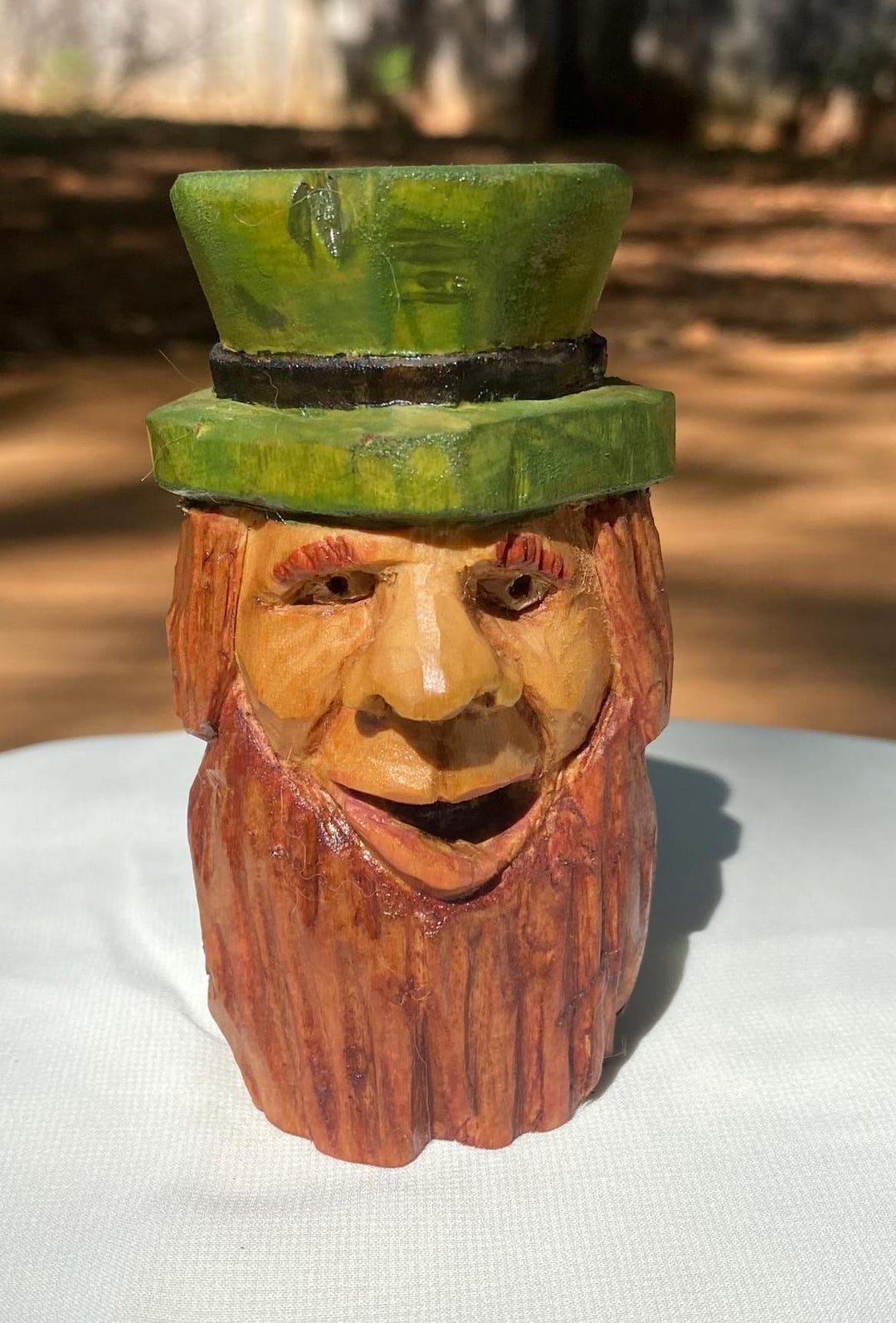 Original Handmade Irish Man / Hand Carved and Painted Irish Man / 2x4x2 ...