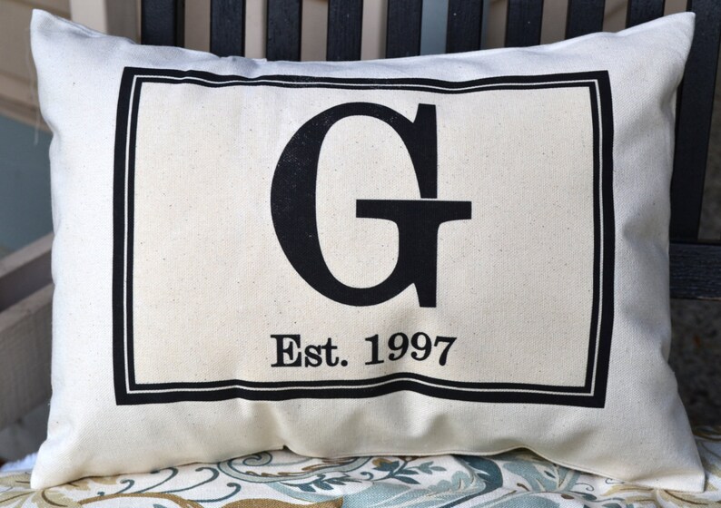 Personalized Monogram 2nd anniversary cotton fiance gift for | Etsy