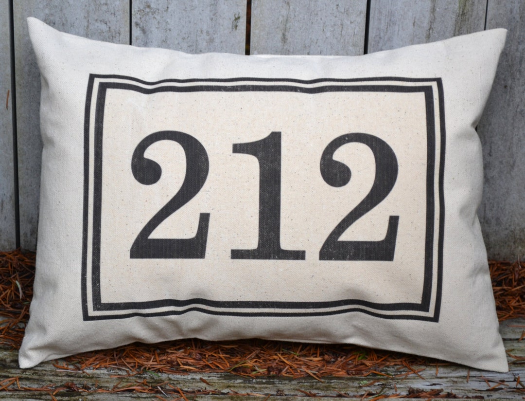 Personalized Area Code Pillow, Moving Gift, Christmas Gift Idea ...