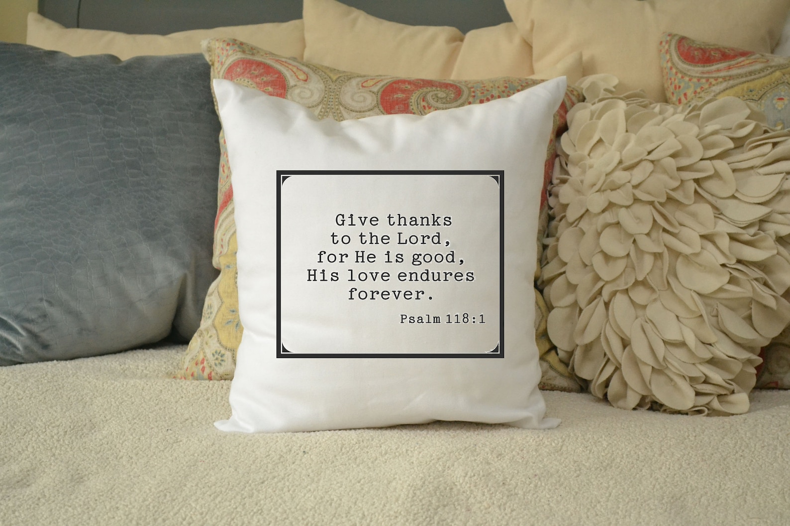 Religious Pillow Spiritual Christian Gift Bible Verse Gift - Etsy