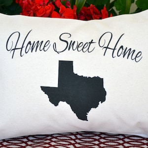 State Pillow, State Pride, Personalized State, Texas, Location, State ...
