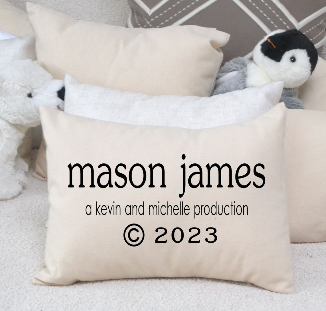 Personalized Baby, Baby Pillow, Newborn Photo Prop, Baby Gift Idea ...