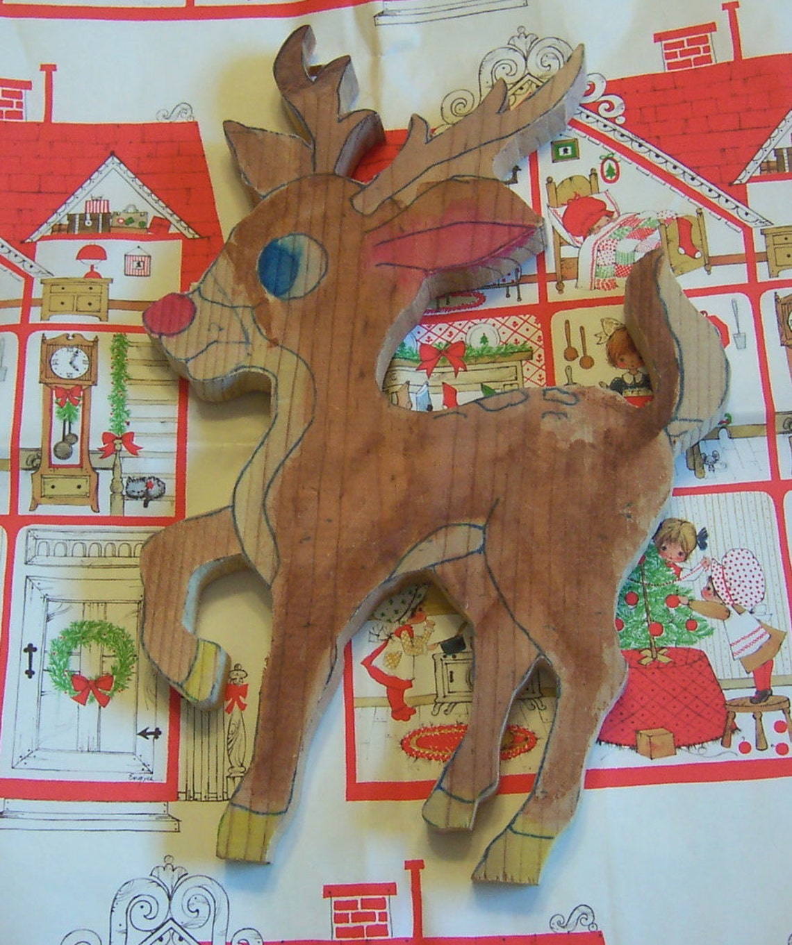 Deer / wooden deer cutout | Etsy