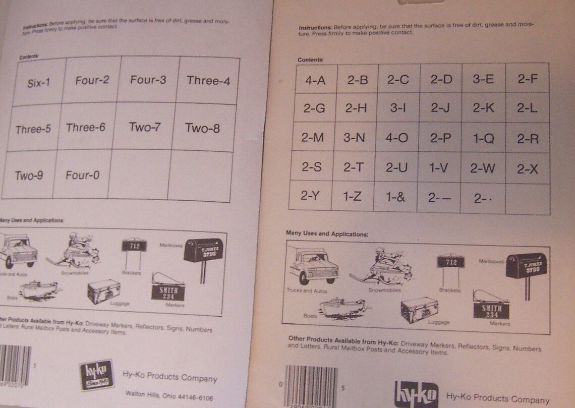 Lettering / Hy Ko Letters and Numbers | Etsy