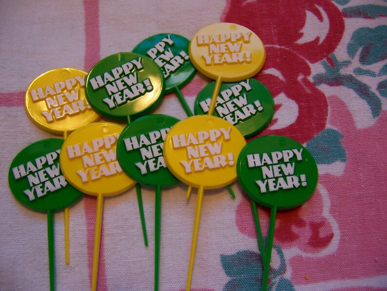 Picks / Happy New Year Party Picks - Etsy