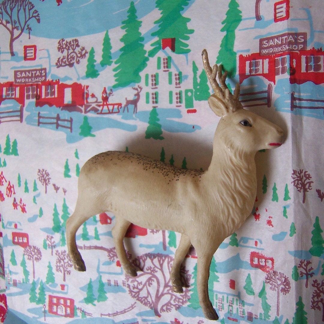 Elk / Plastic Elk With Glitter - Etsy