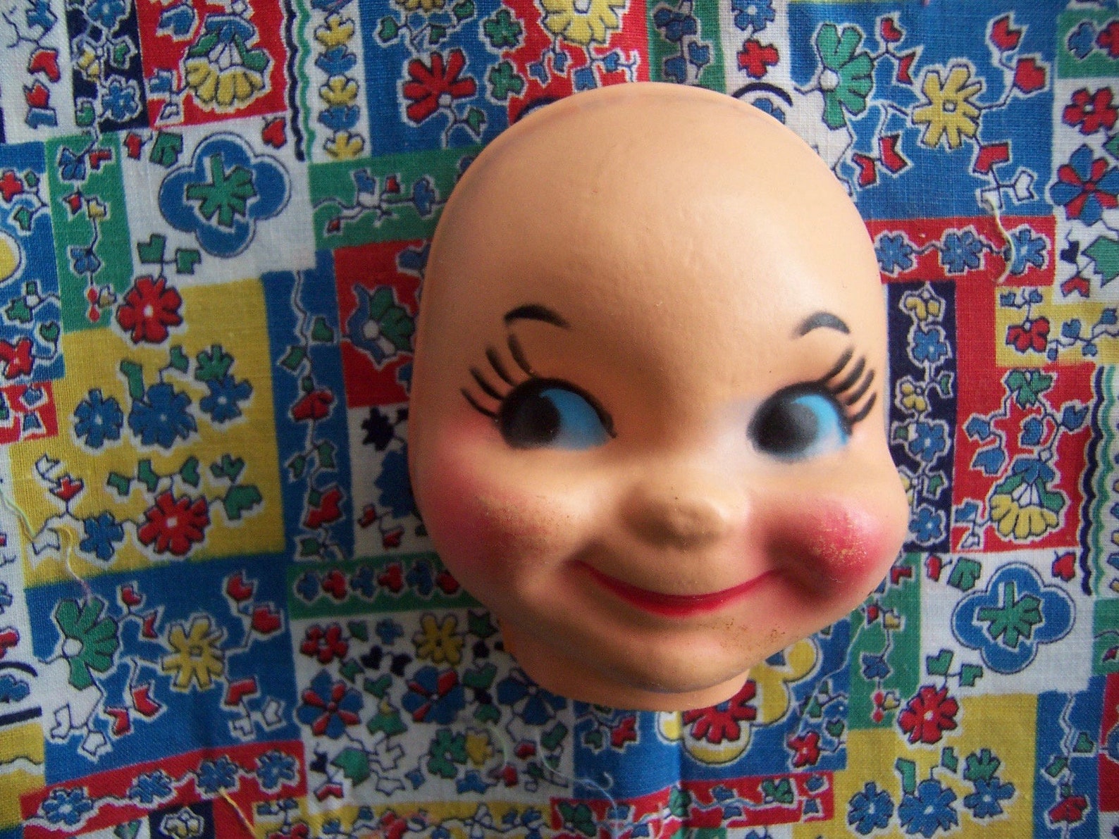 Doll Parts / Rosy Cheeks Thin Doll Face - Etsy