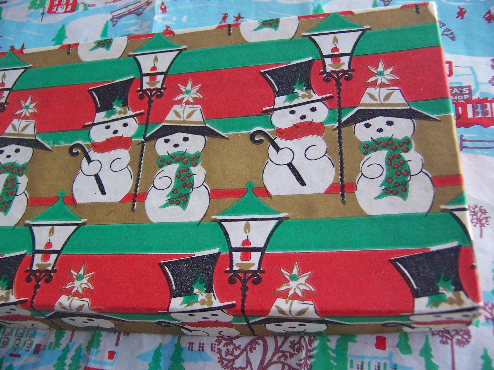 Box / snowman gift box | Etsy