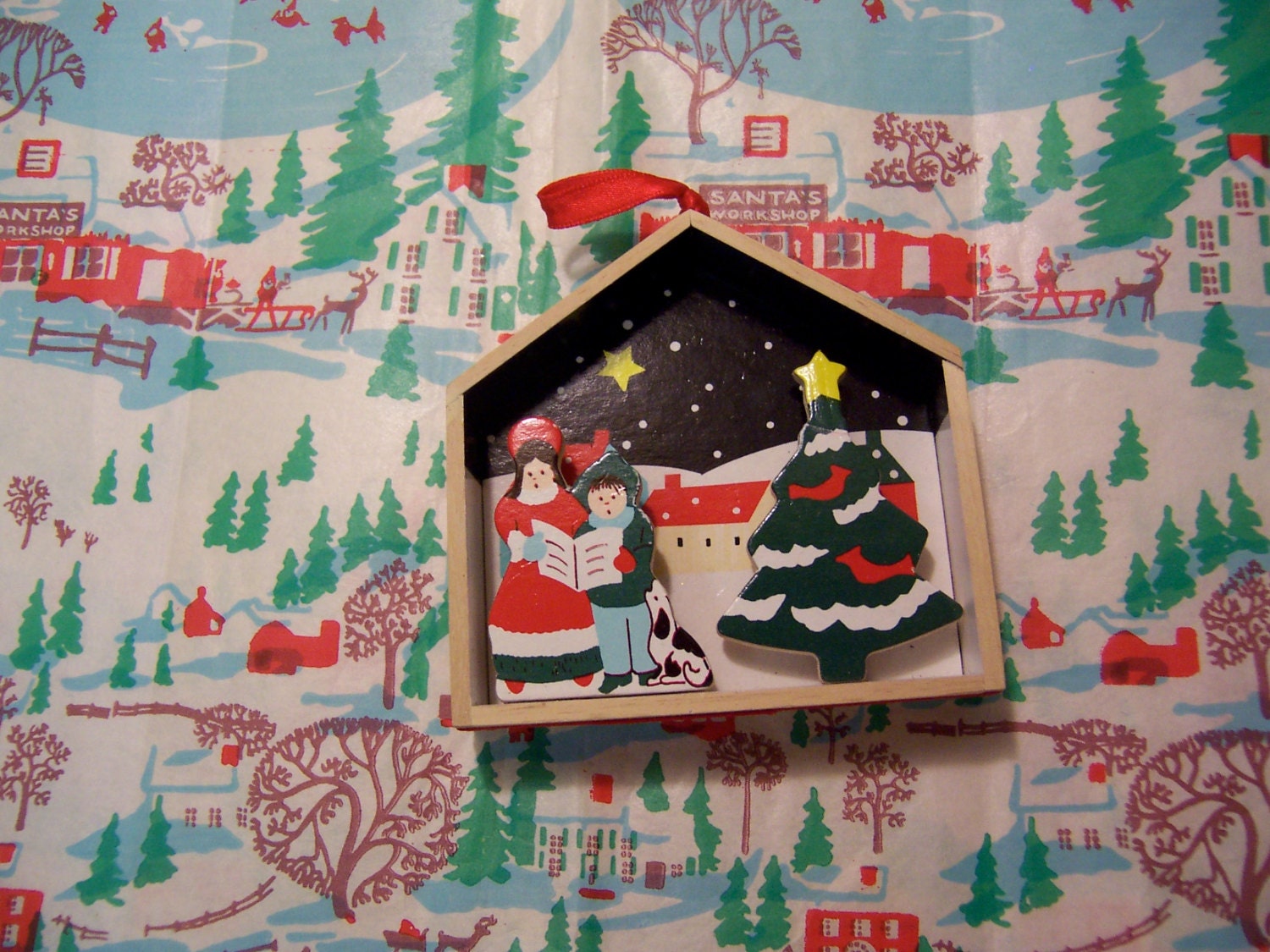 Ornament / hallmark shadow box ornament | Etsy