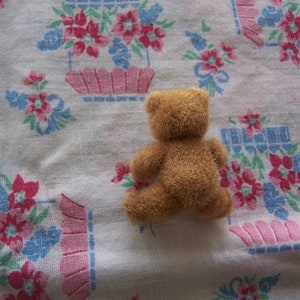 Bear / Flocked Posable Bear - Etsy