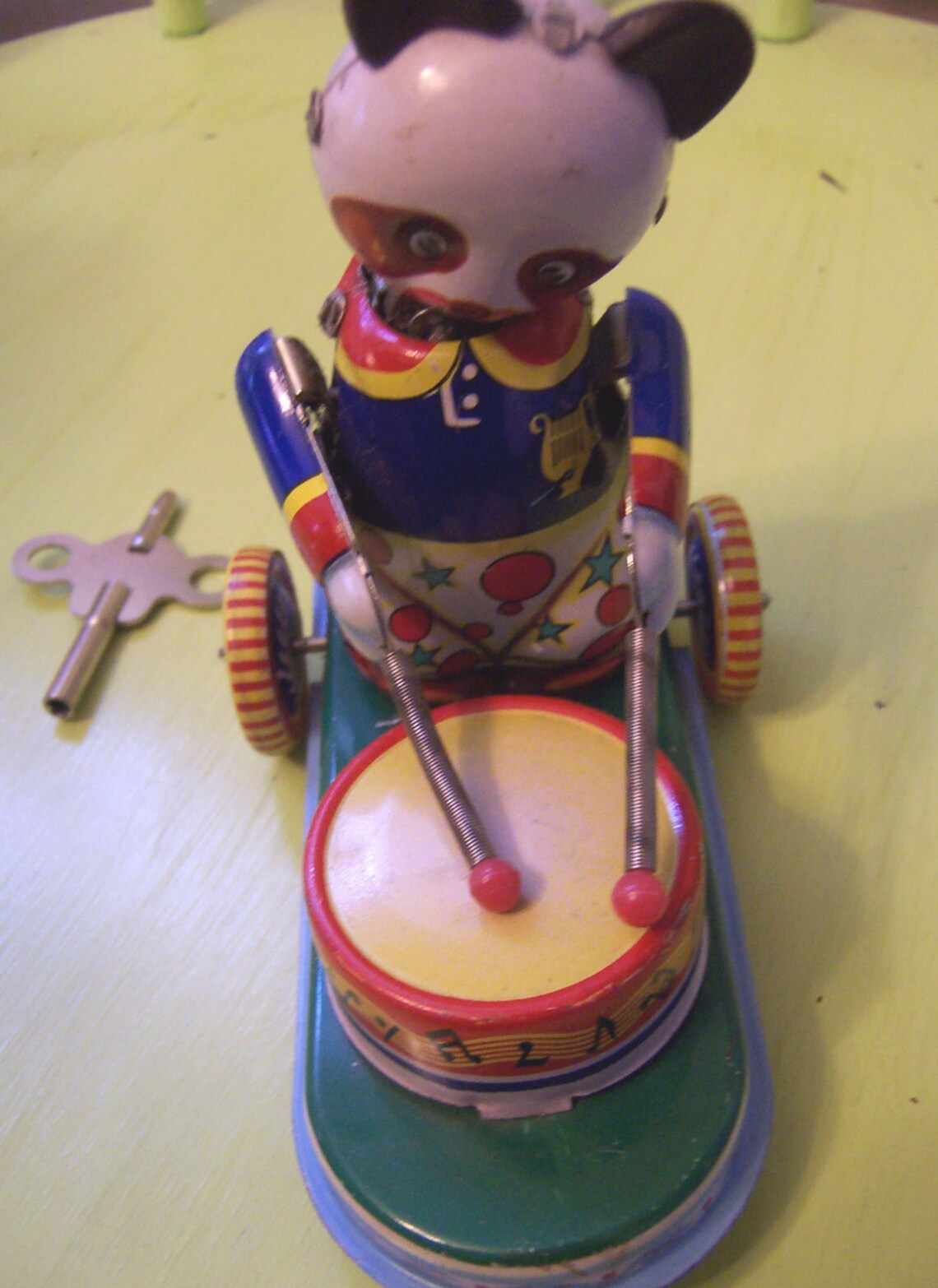 Tin Panda Bear Wind up Toy - Etsy