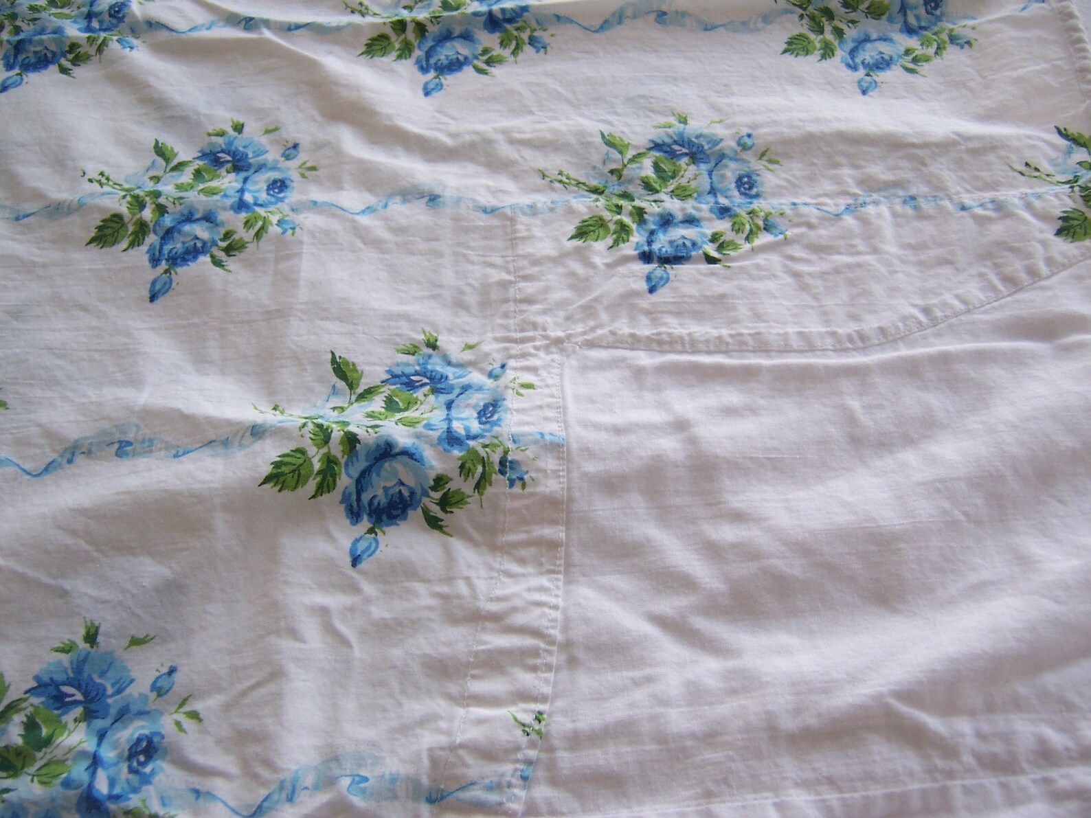 Sheets / Twin Sheets Set With Blue Flowers - Etsy